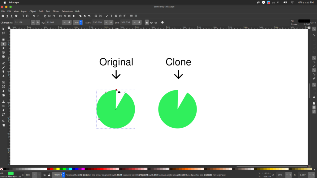 How to clone, arrange and export multiple PNGs and SVGs designed in Inkscape — nixFAQ